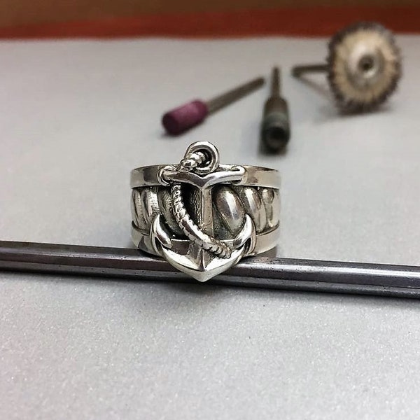 Anchor Ring - Etsy