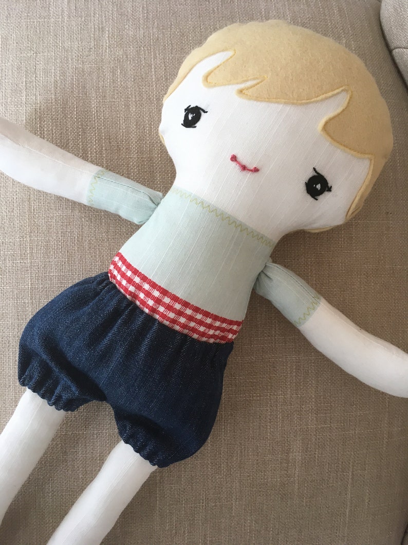 Handmade rag doll boy cloth doll boy doll gifts for boys | Etsy