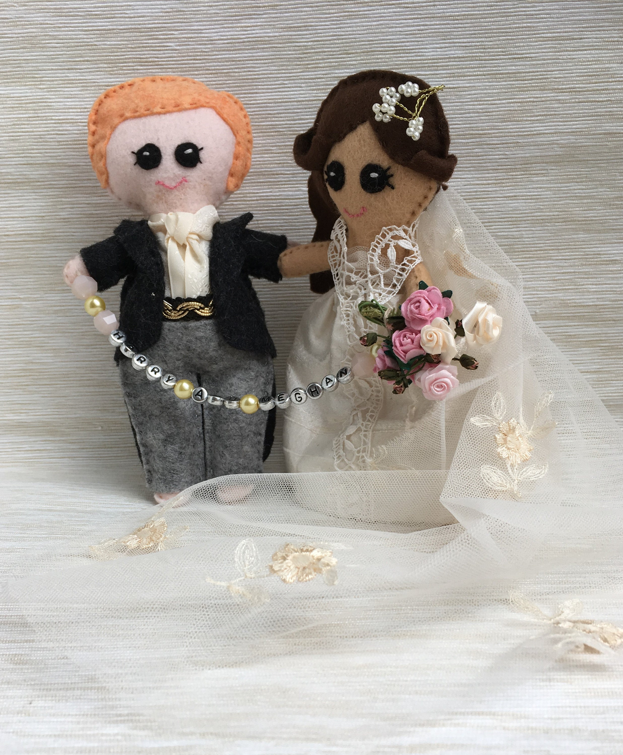Happy Couple Bride and Groom Dolls Wedding Keepsake Couple | Etsy