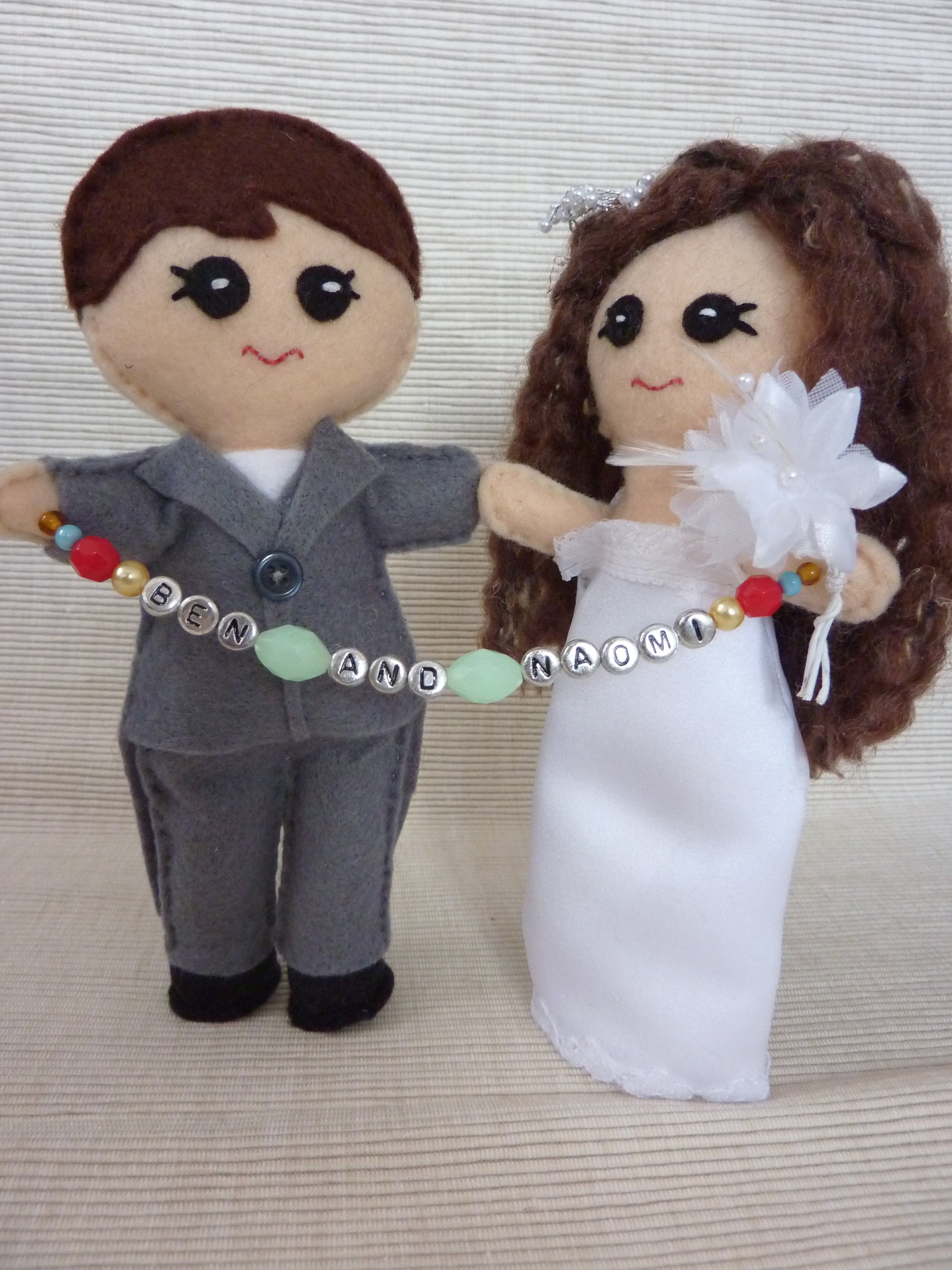 Happy Couple Bride and Groom Dolls Wedding Keepsake Couple | Etsy