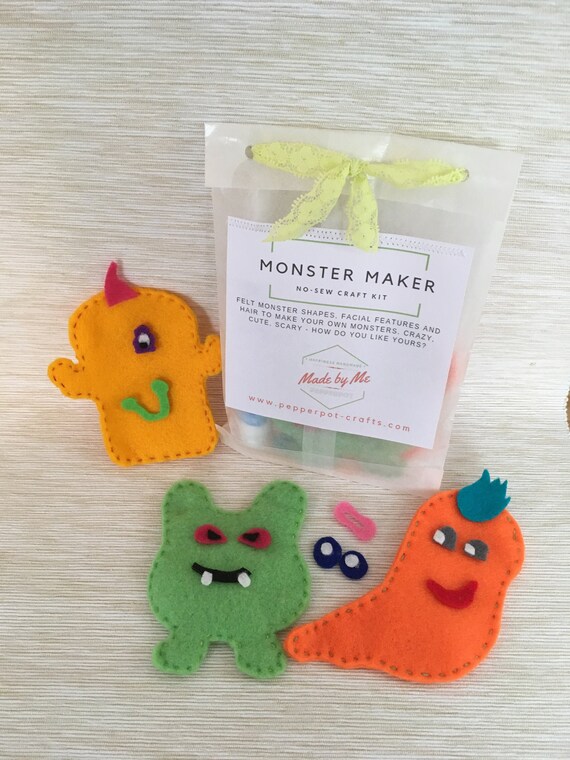 Monster Maker Craft Kit Diy Kit Make Your Own Craft Boys - Etsy UK