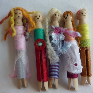 Yarn Wrapped Peg Dolls, Make Your Own Peg Dolls, Peg Doll Kit, Peg ...