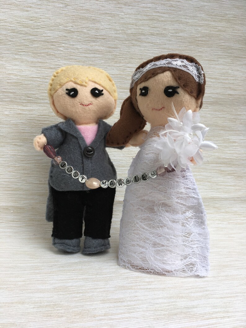 Happy Couple Bride and Groom Dolls Wedding Keepsake Couple | Etsy