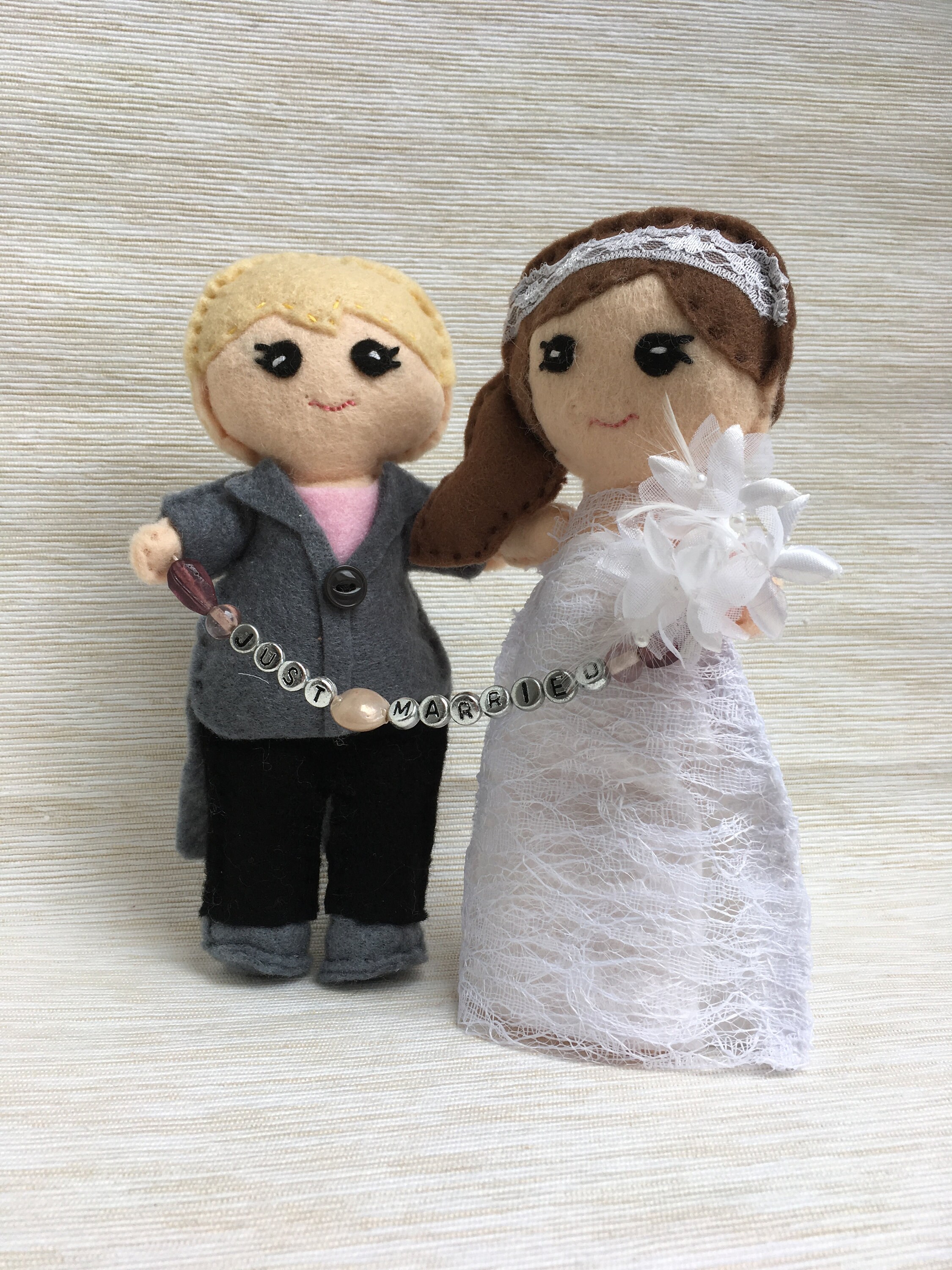 Happy Couple Bride and Groom Dolls Wedding Keepsake Couple | Etsy