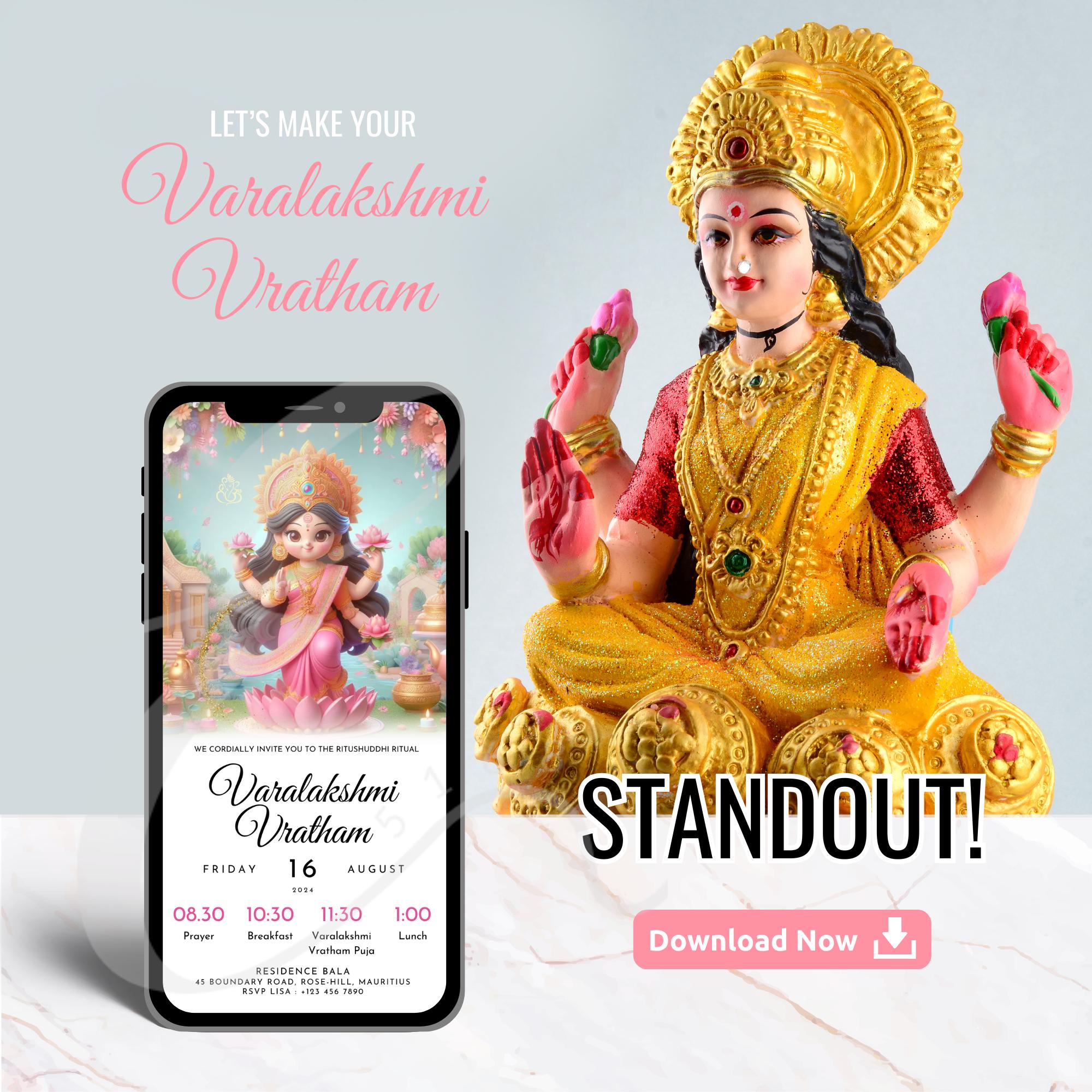 Animated Invitation, Varalakshmi Vratham Invite, Varalakshmi Vratham ...