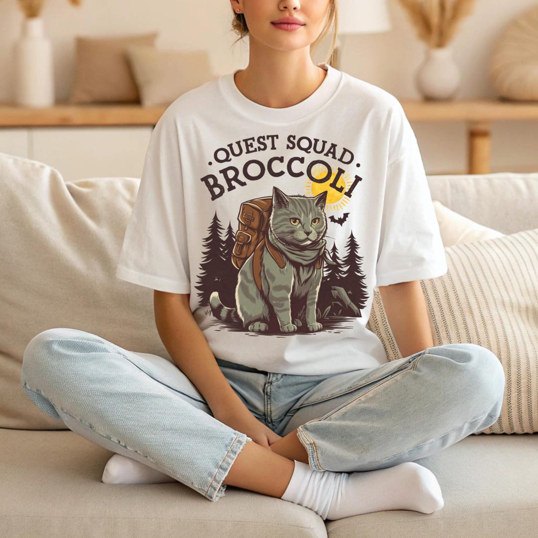 Quest Squad Broccoli Shirt, Funny Broccoli Tee, Gamer Group Shirt ...