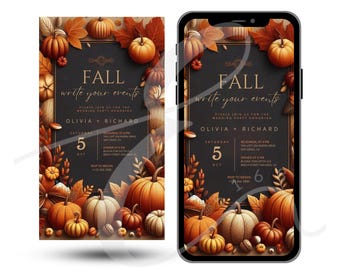 Animated Invitation, Rustic Fall Harvest Party Invitation, Autumn ...