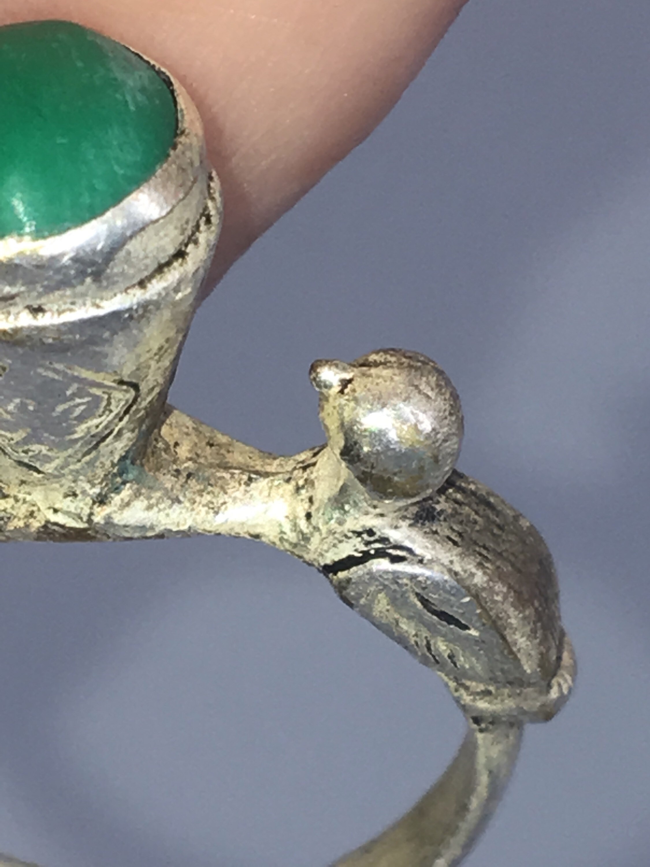 Ethnic Turkish Turquoise Silver Birds Tall Statement Ring Size - Etsy