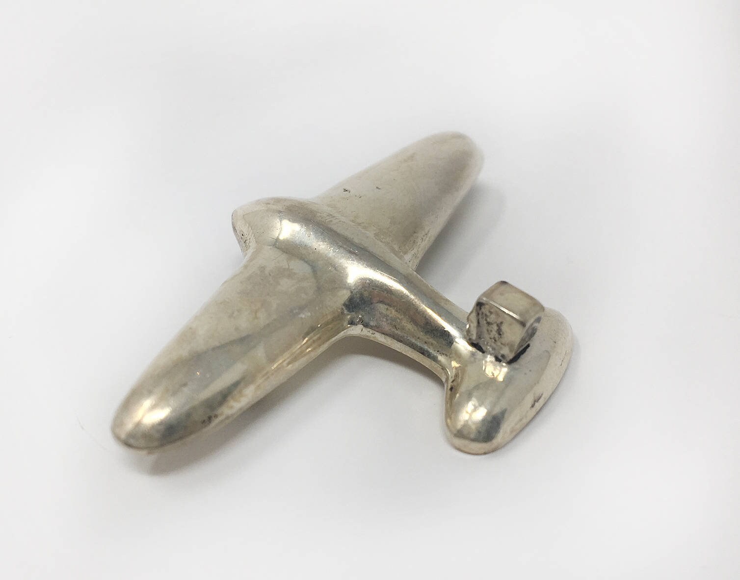 SOLID Sterling Silver 925 Chunky Vintage 1920s Style Airplane Airline ...