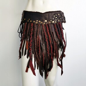 Dream Warriors Brown Leather Skirt/ Loincloth. Post Apocalyptic Pagan ...