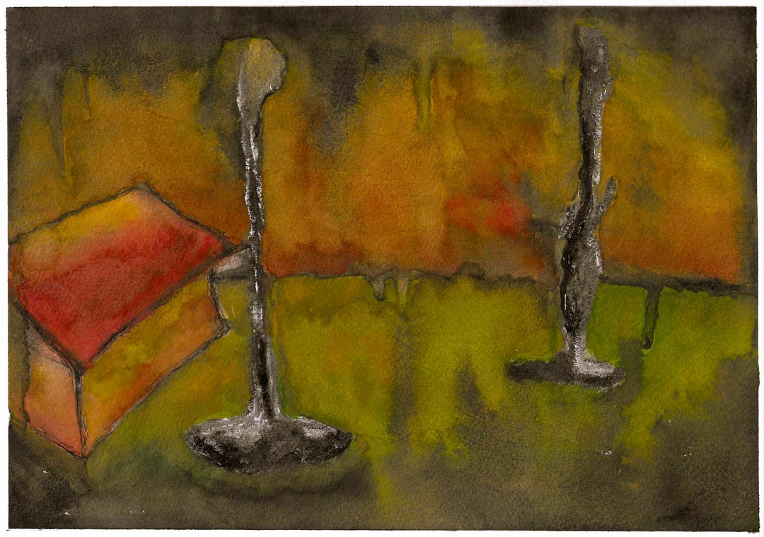Creepy Town | Haunted Town | Halloween Town | Spooky Town | Watercolor ...