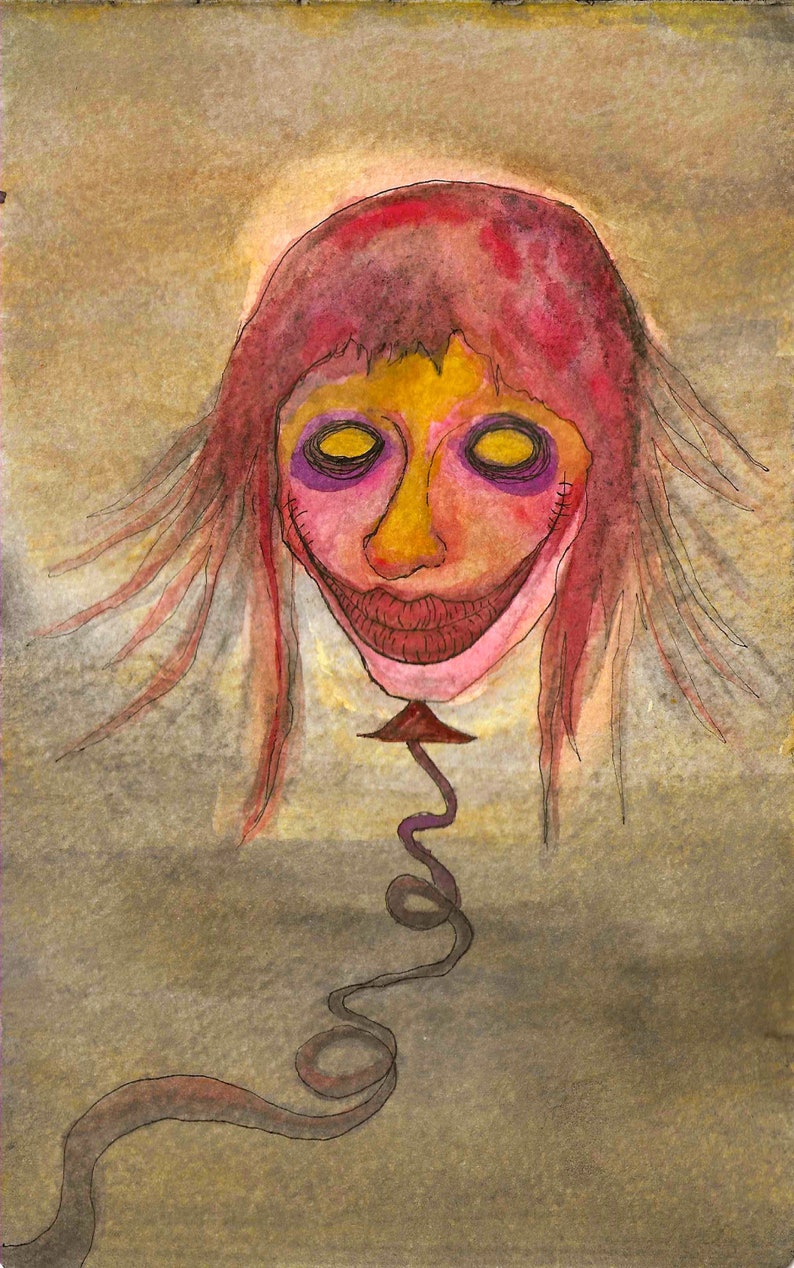 Creepy Smiling Lady Ghost Lady Balloon Lady Creepy Ghost Lady Creepy ...