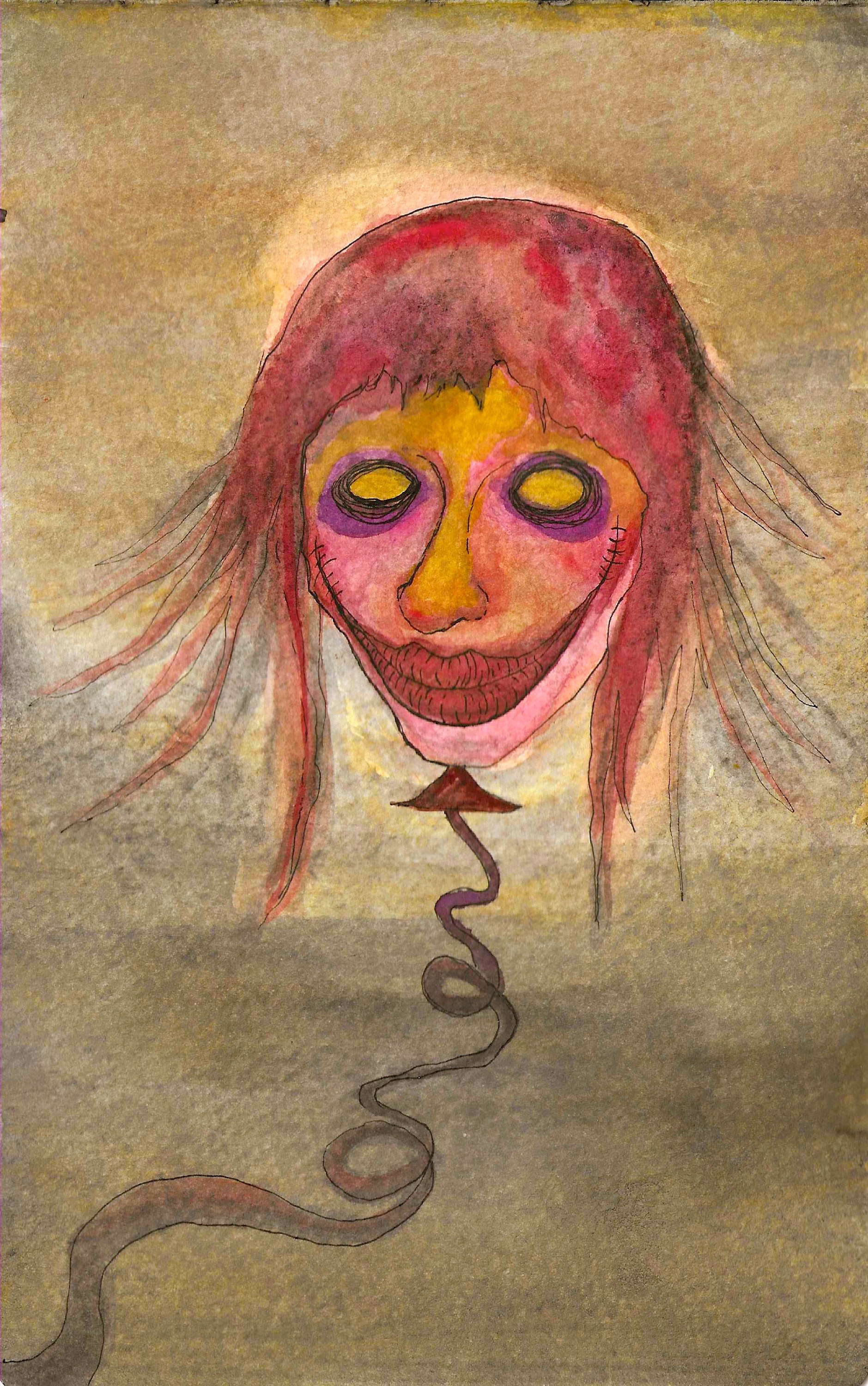 Creepy Smiling Lady Ghost Lady Balloon Lady Creepy Ghost Lady Creepy ...