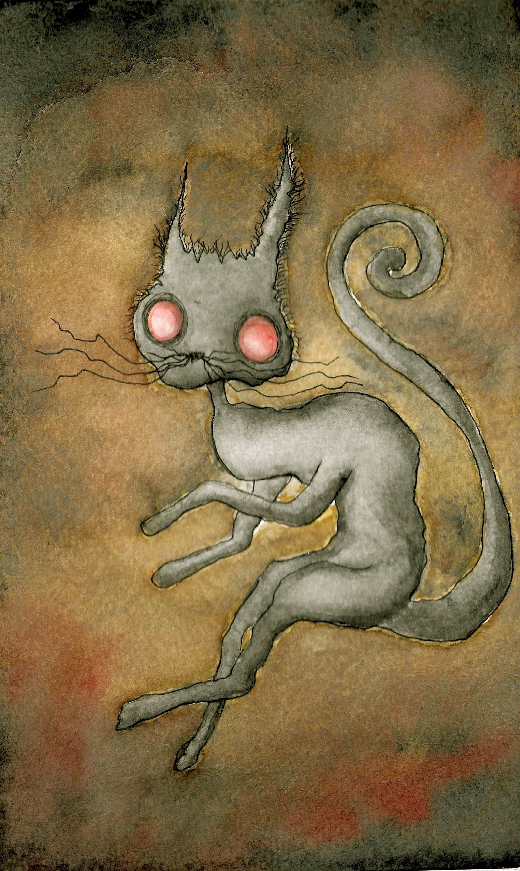 Ghost Cat Creepy Kitty Creepy Cat Ghost Cat Spooky Kitty Halloween ...