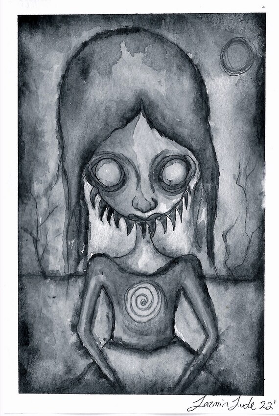 Creepy Ghost Drawing