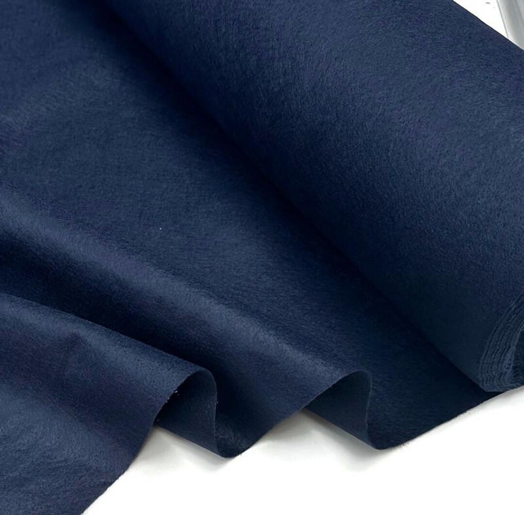 Navy Blue Felt Fabric Material Craft Plain Colours Polyester - 102cm ...