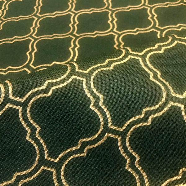 Moroccan Green Fabric - Etsy