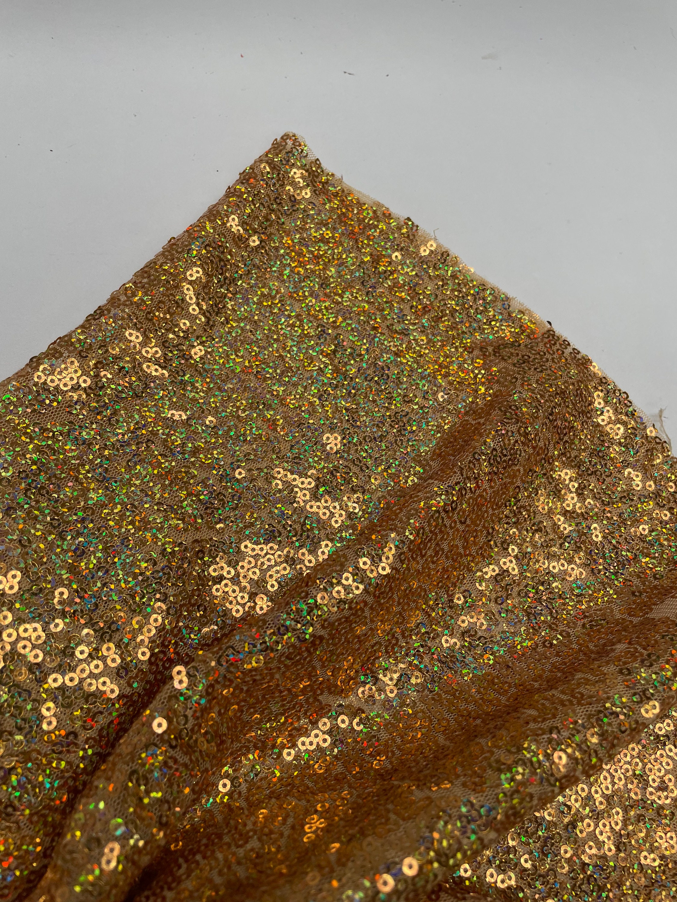 Gold Sequin Material