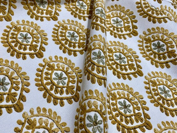 Floral Aztec Spanish Geometric Diamond Flower Tile Fabric - Etsy