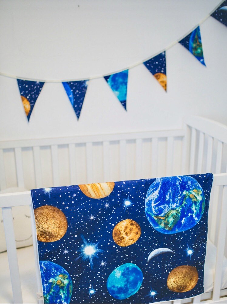 Planet Earth Space Stars Home Decor Curtains Upholstery - Etsy