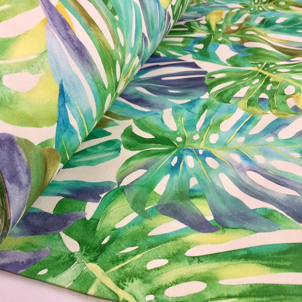 Upholstery Leaf Print Fabric - Etsy