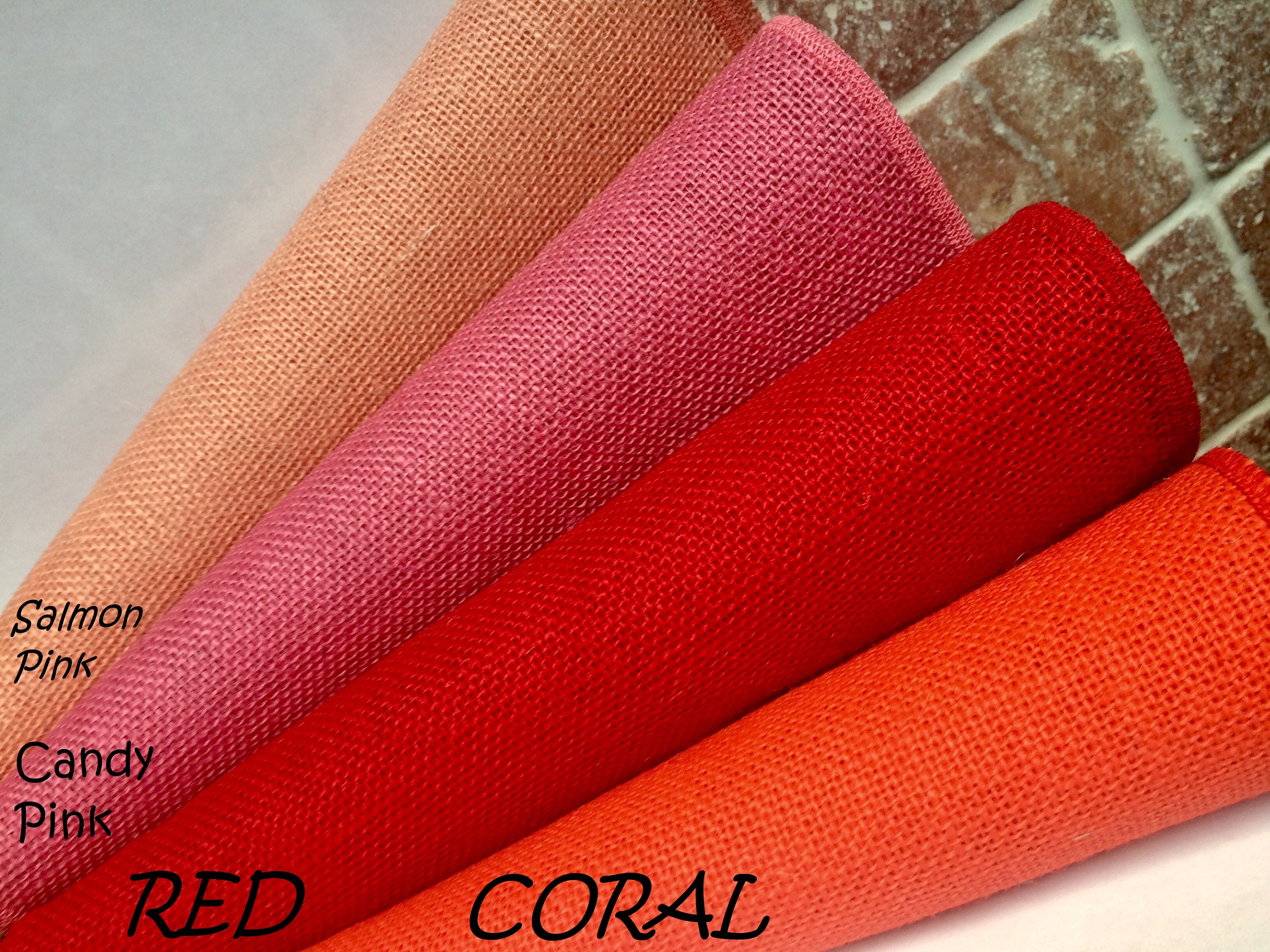 Dyed Jute Fabric Coloured Hessian Burlap Raffia Material for | Etsy UK