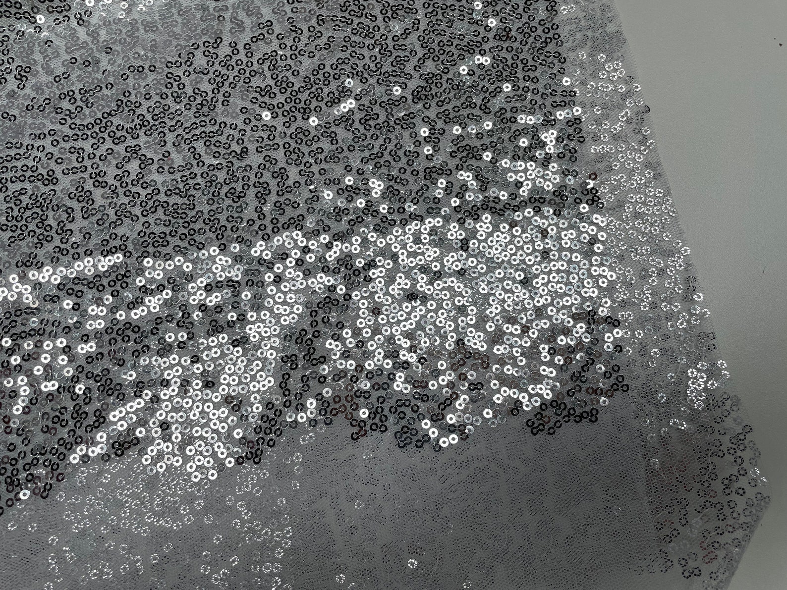 3mm Mini Sequins Fabric Material - 1 Way Stretch - 130cm or 51" Wide ...