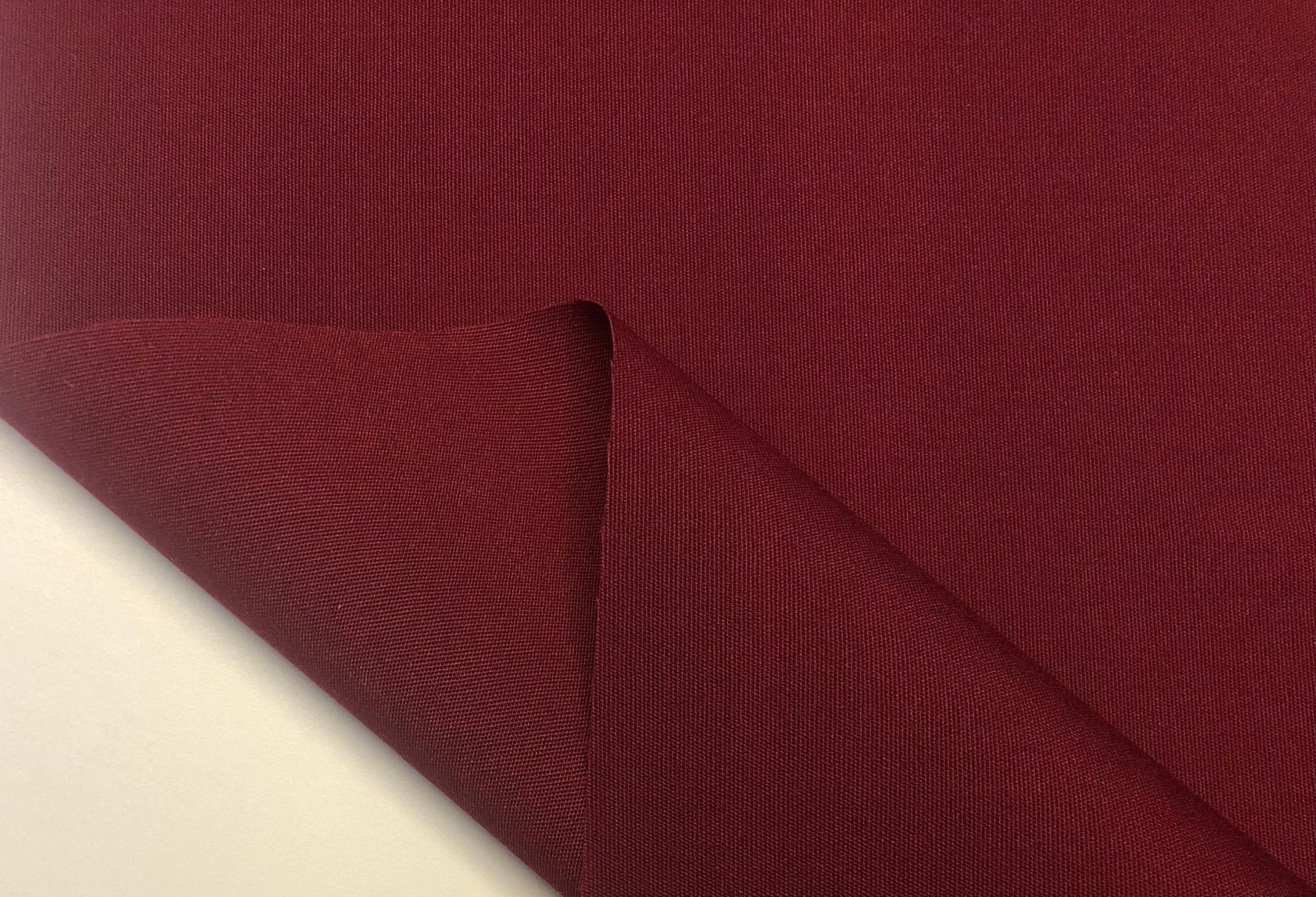 Borgoña Plain DRALON Tela exterior Teflón Acrílico Sólido Material de ...