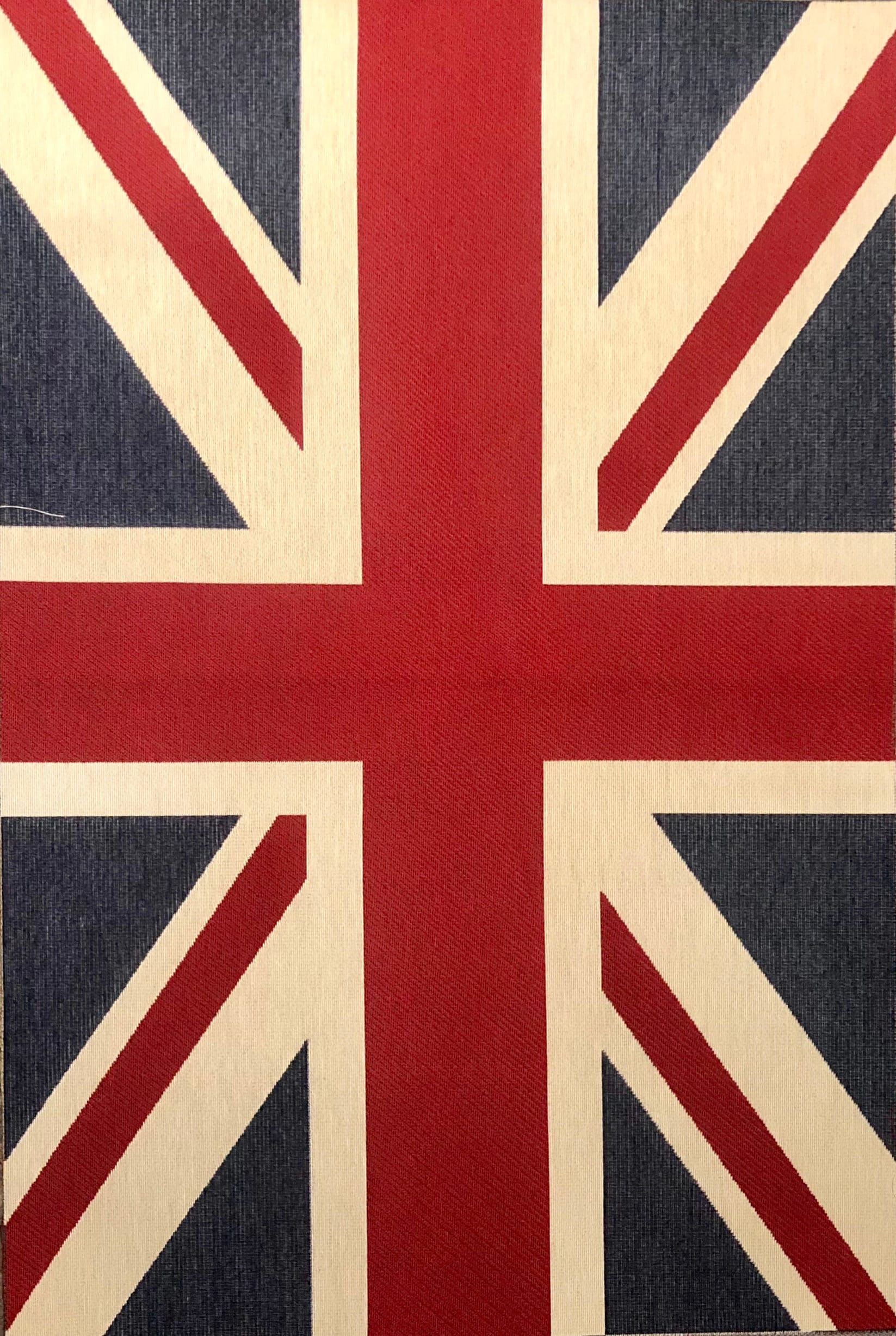 Small Union Jack Flag Retro Linen Look Heavy Jacquard Gobelin - Etsy UK