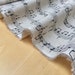 Small Musical Notes Cotton Fabric Music Note Print Material - Home ...