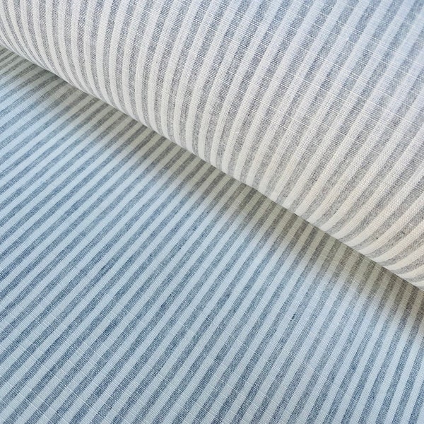 Striped Linen Fabric - Etsy