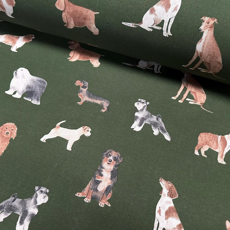 Green/brown Fabric - Etsy UK