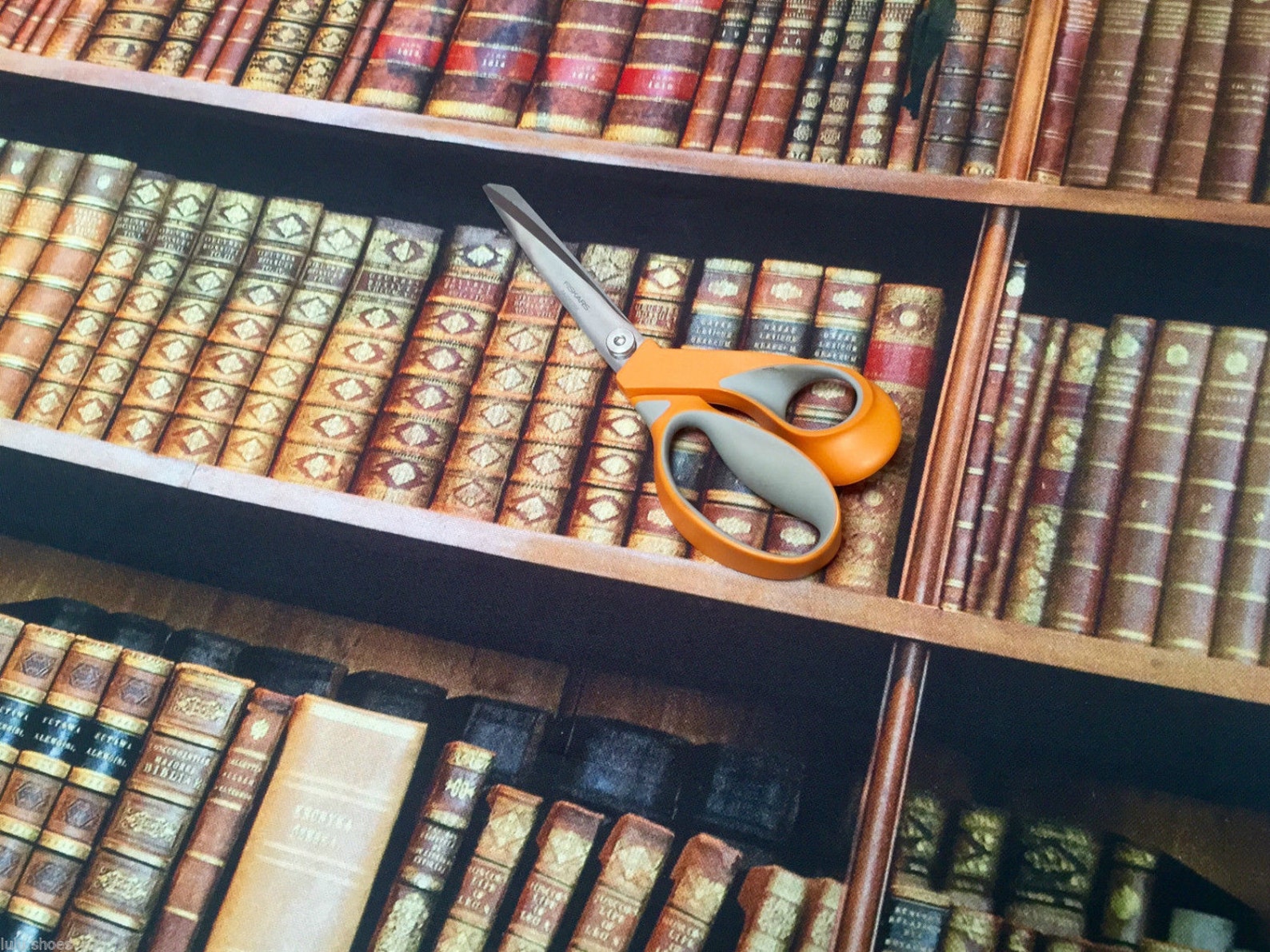 BOOKSHELF BOOK Fabric Curtain Upholstery Cotton Material / - Etsy