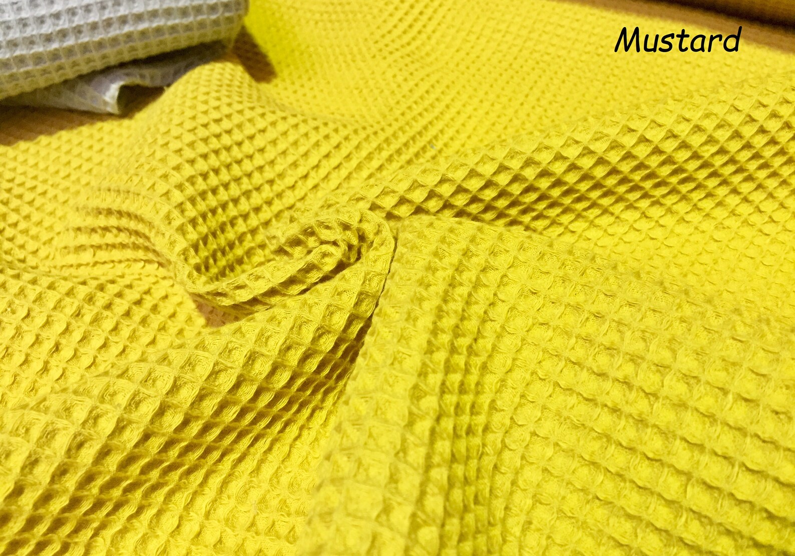 Cotton WAFFLE Pique Honeycombe Fabric Material 150cm Wide - Etsy