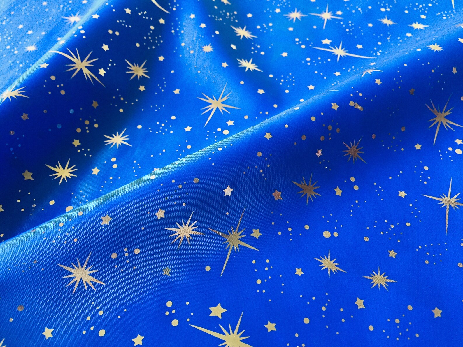 ICE STAR Silk Taffeta Fabric Nylon Water Resistant Material - Gold ...