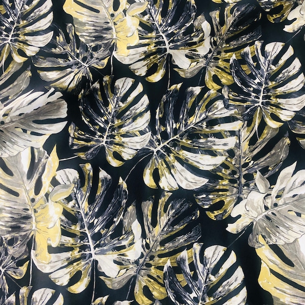 Leaf Print Fabric - Etsy