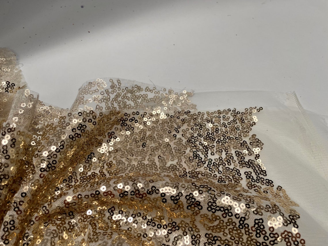 3mm Mini Sequins Fabric Material 1 Way Stretch 130cm or - Etsy