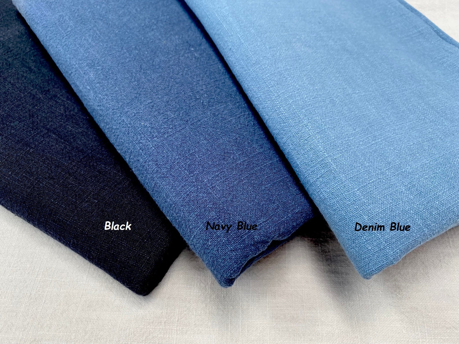 Stone Washed Pure Plain Linen Fabric Material 100% Linens - Etsy UK