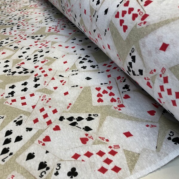 Playing Cards Fabric - Etsy