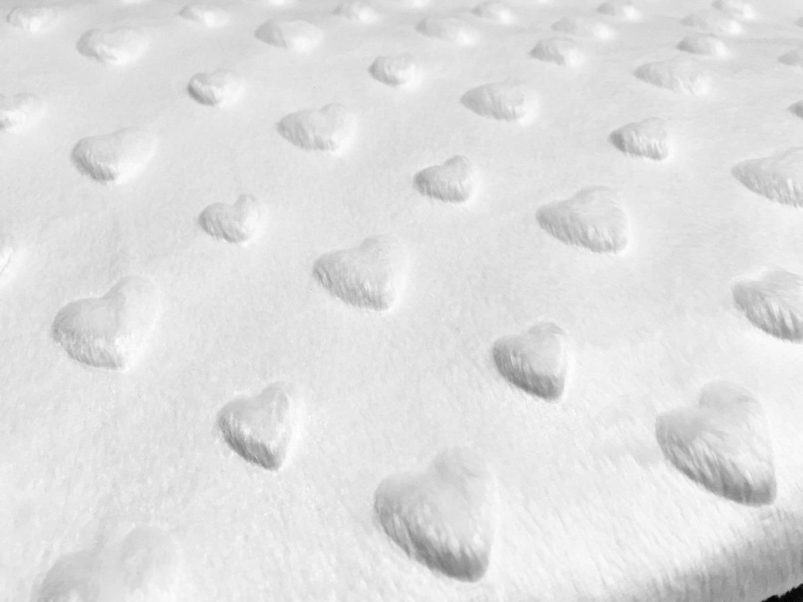 HEART Supersoft Dimple Fleece Fabric Plush Cuddle Soft - 160cm (63 ...