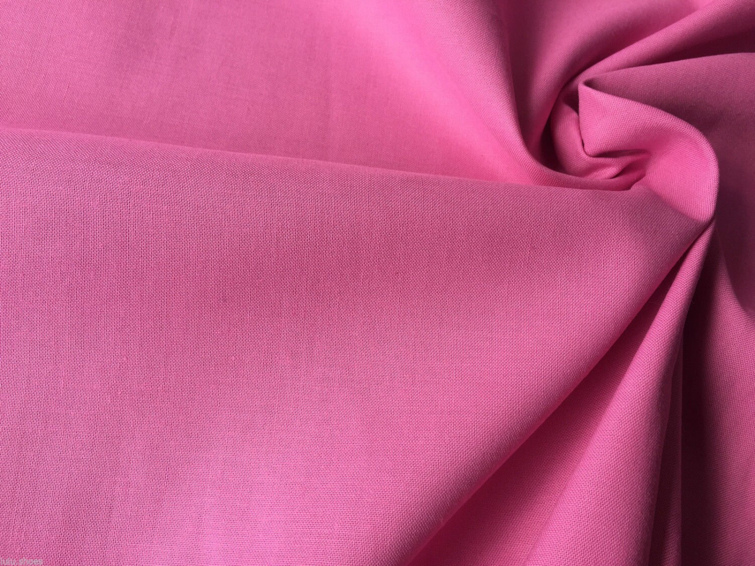 Plain Pink 100% Cotton Fabric Material 120cm wide per metre | Etsy
