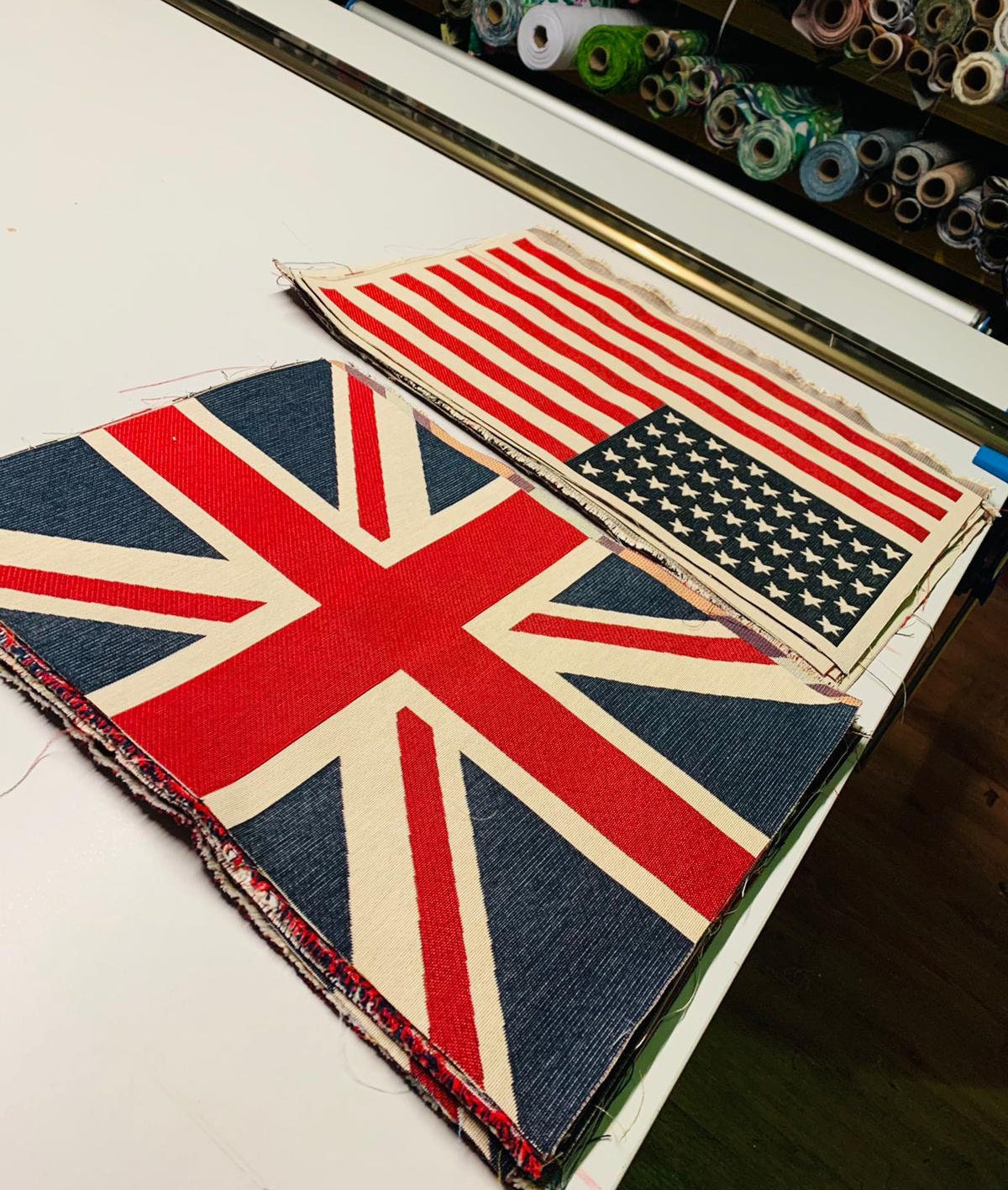 Small Union Jack Flag Retro Linen Look Heavy Jacquard Gobelin - Etsy UK