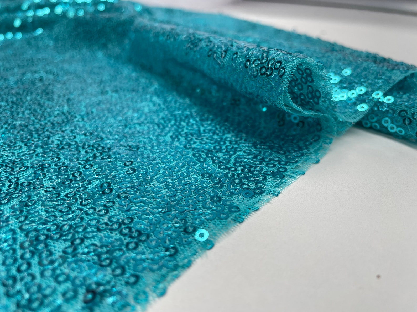 3mm Mini Sequins Fabric Material - 1 Way Stretch - 130cm or 51" Wide ...