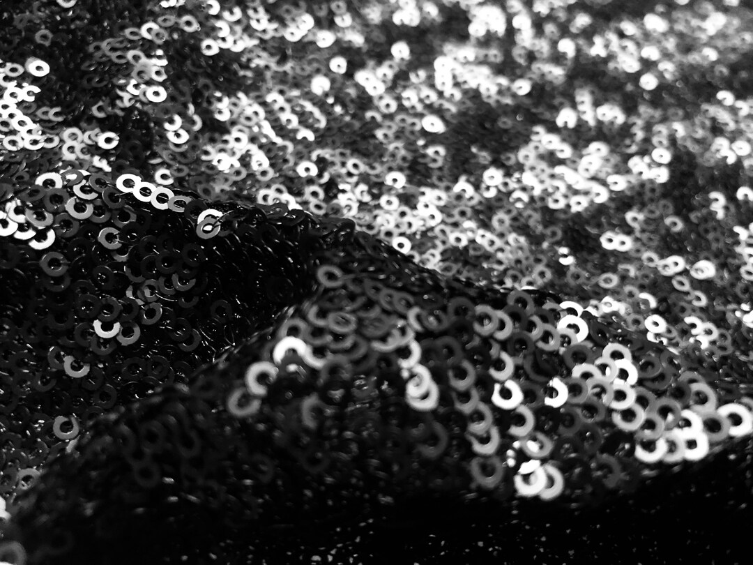 3mm Mini Sequins Fabric Material - 1 Way Stretch - 130cm or 51" Wide ...