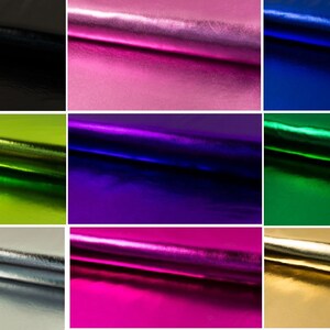 MULTIPLE COLORS Lame Stretch Metallic Fabric Silver Black | Etsy