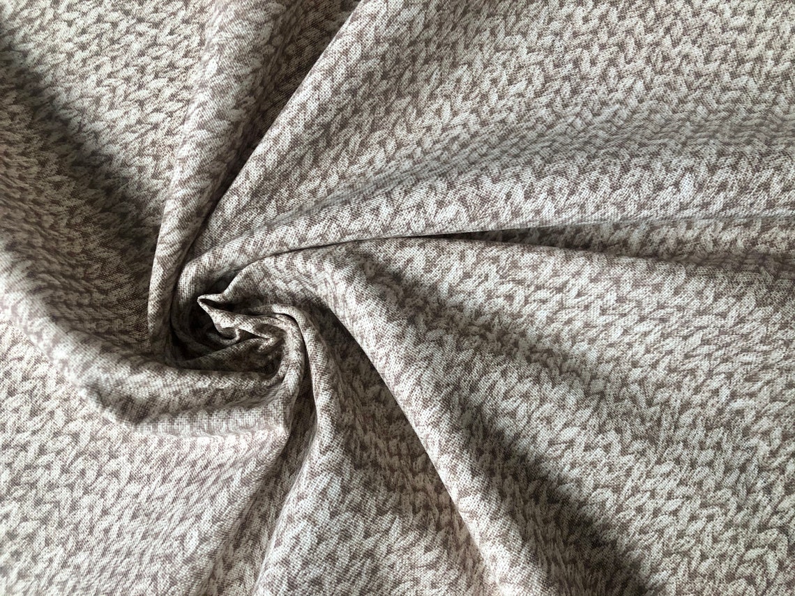 Knit Look Texture Effect Digital Print Jersey Yarn Stitch Fabric ...