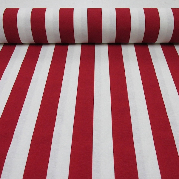 Red Striped Fabric - Etsy