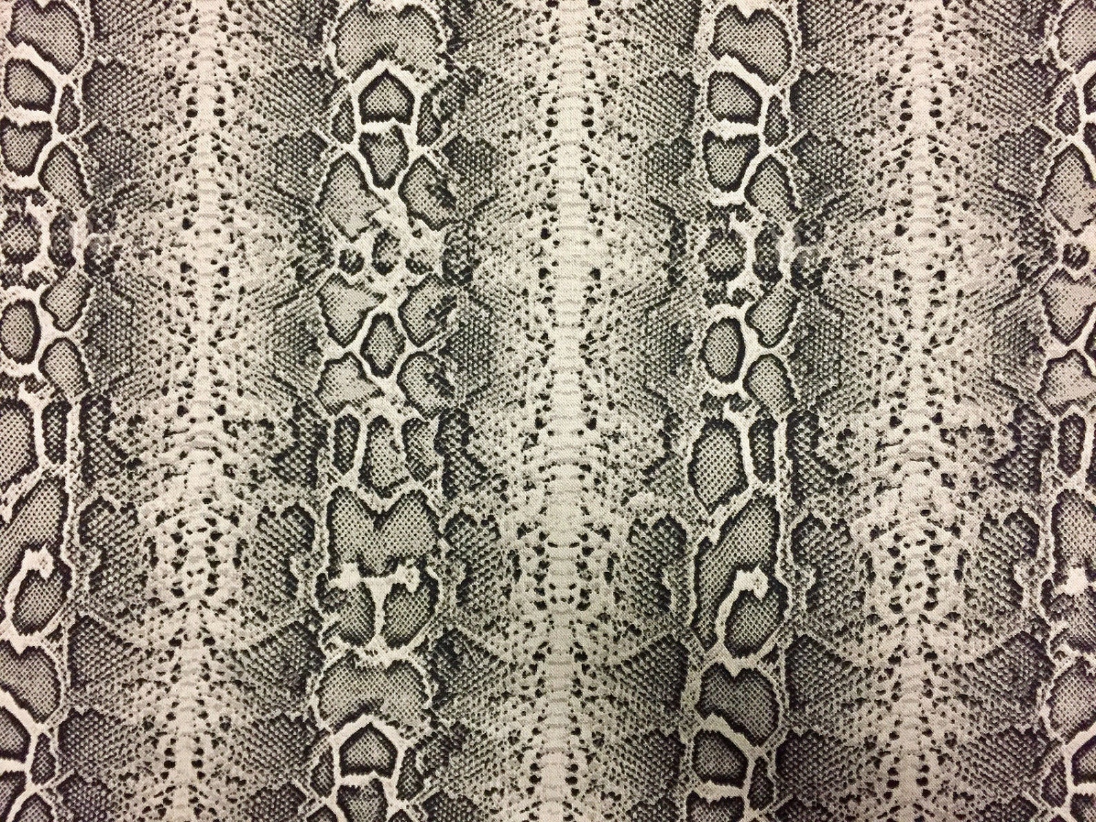Snake Skin Python Animal Print Fabric Linen Look Cotton Blend - Etsy