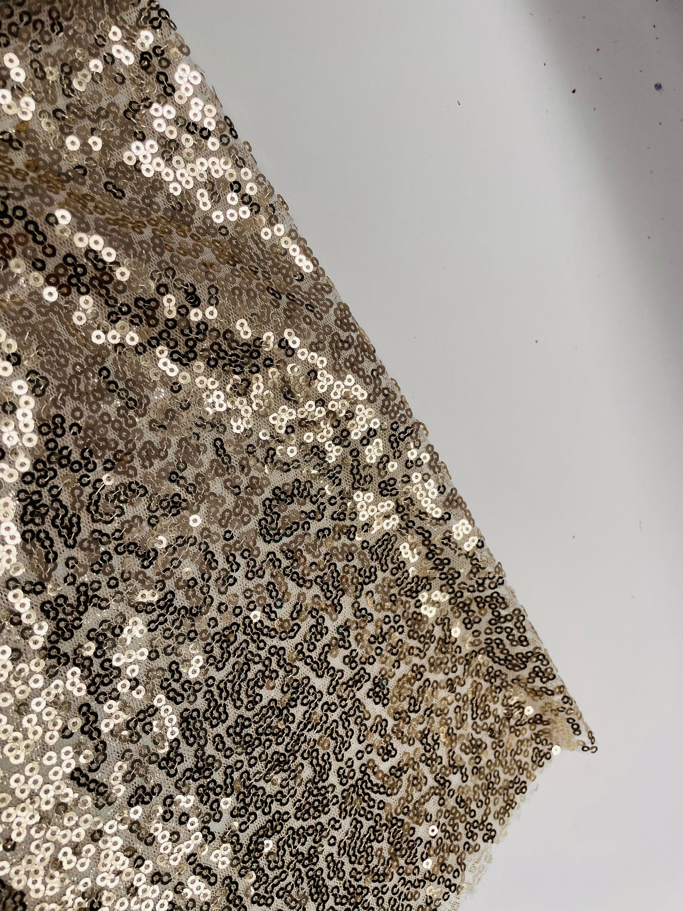 3mm Mini Sequins Fabric Material 1 Way Stretch 130cm or - Etsy