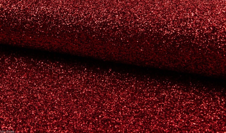 Tissu tresse rouge métallique lurex couleur rouge matière | Etsy